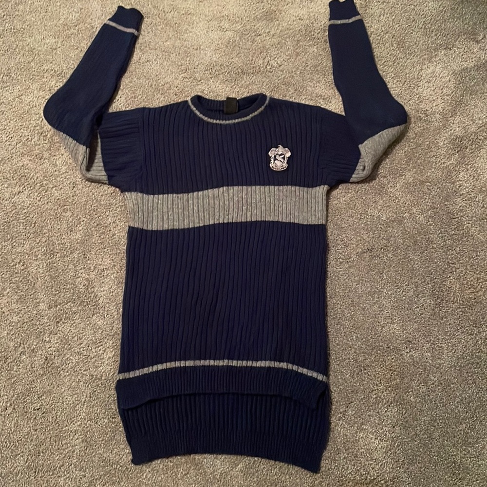 Blue And Grey Harry Potter Raven Claw Sweater, Size L… - Gem